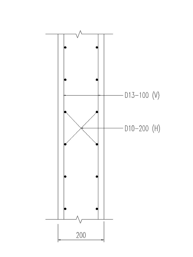 Penulangan Dinding Beton (T 20cm) | PDF