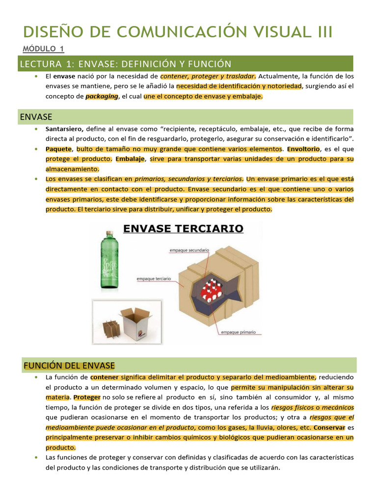 DISENO DE COMUNICACION VISUAL III Resumen M1 y M2 Vico | PDF | Producto ...