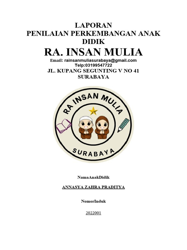 Biodata Rapot-1 | PDF