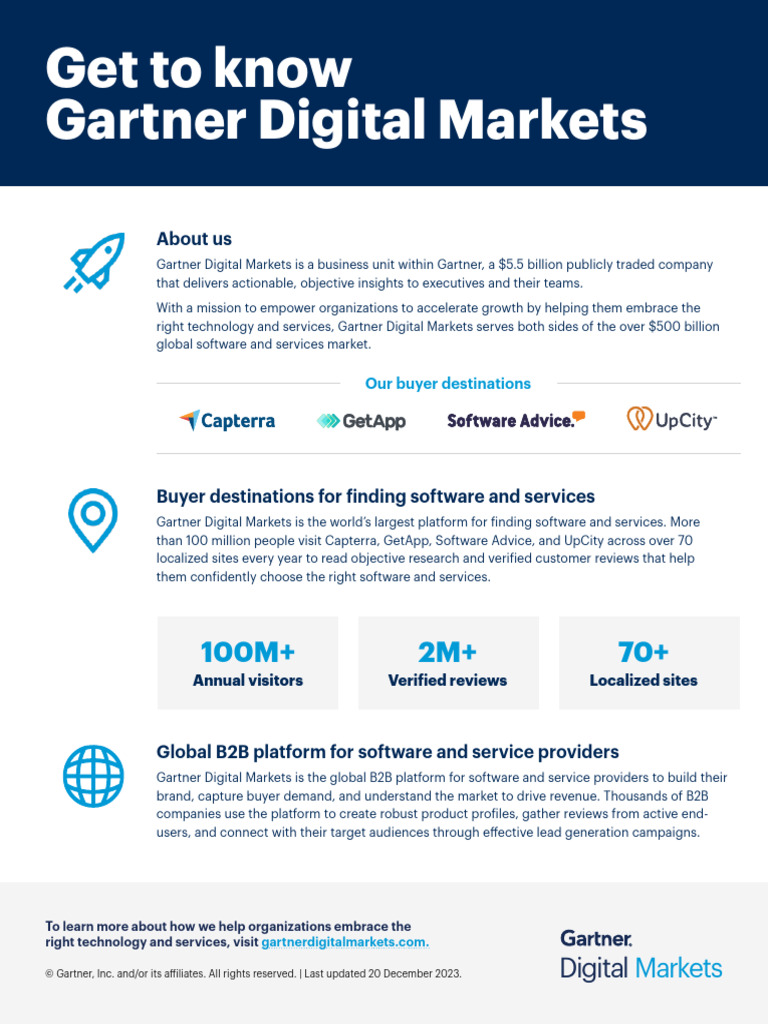 About Gartner Digital Markets 1 | PDF