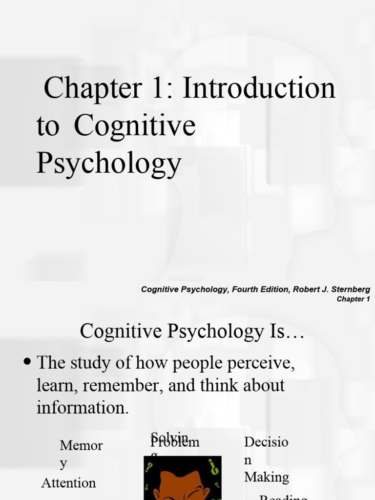 Introduction to Cognitive Psychology | PDF | Psychology | Cognitive ...
