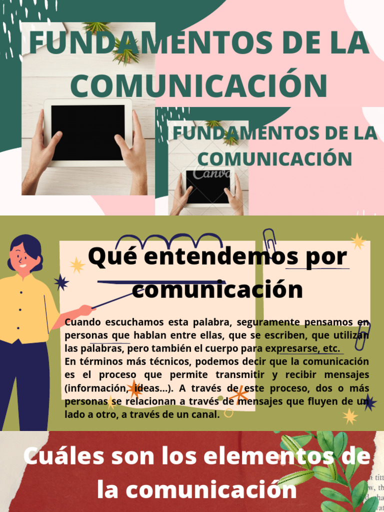 Fundamentos de La Comunicación y Elementos de La Comunicación | PDF | Comunicación ...