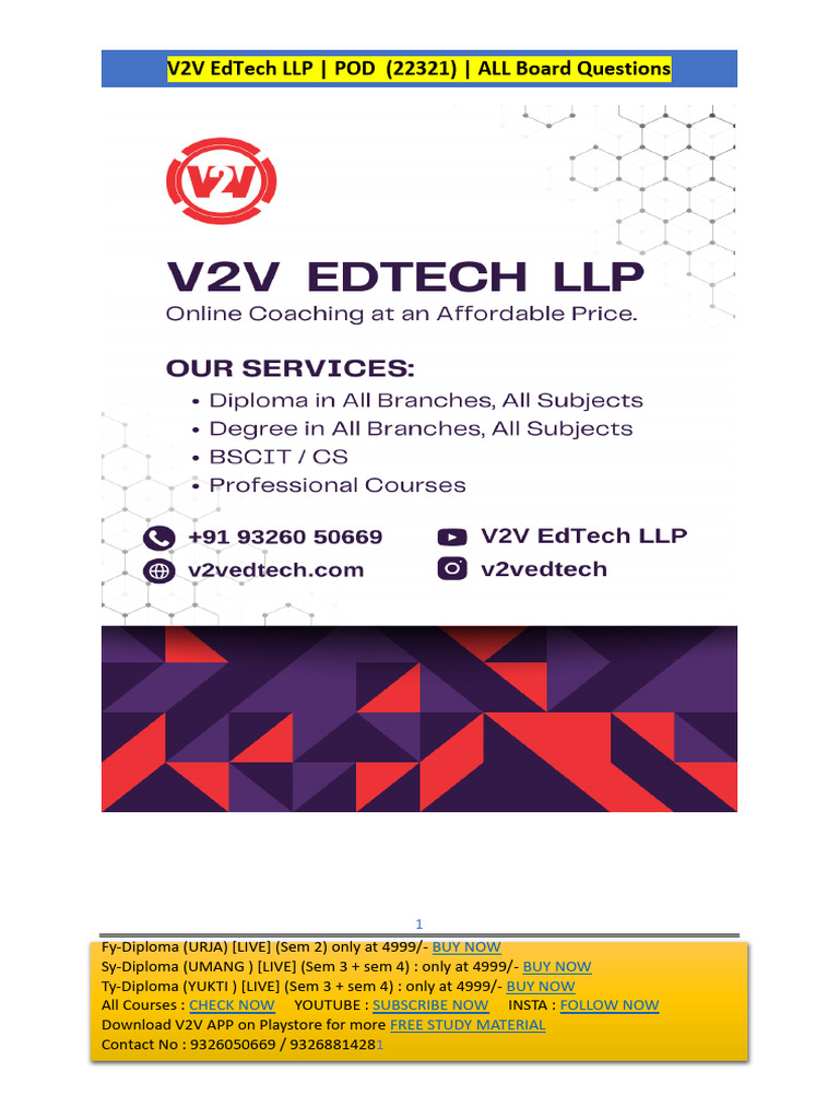 1120230-VIMP POD Board Questions V2V | PDF | Databases | Relational ...