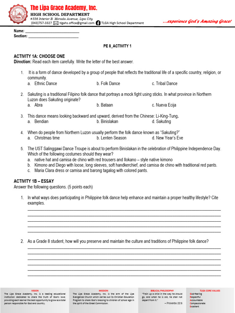 PE-8_ACTIVITY-1 | PDF