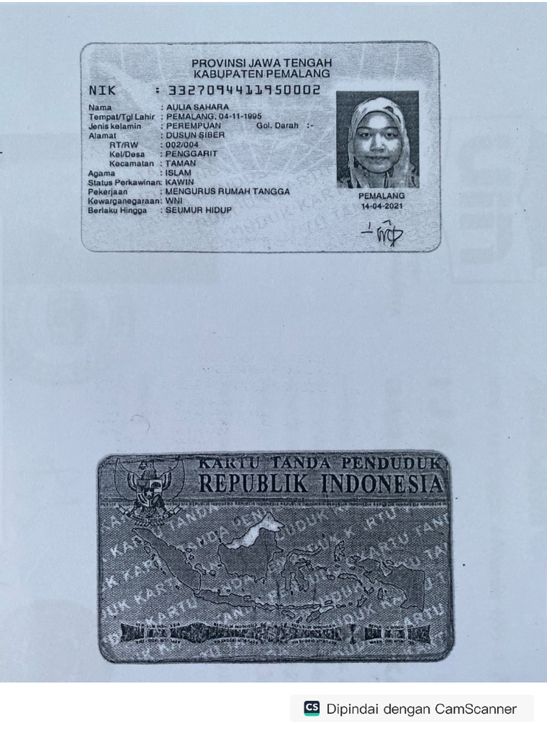 Aulia Sahara KTP 13 | PDF