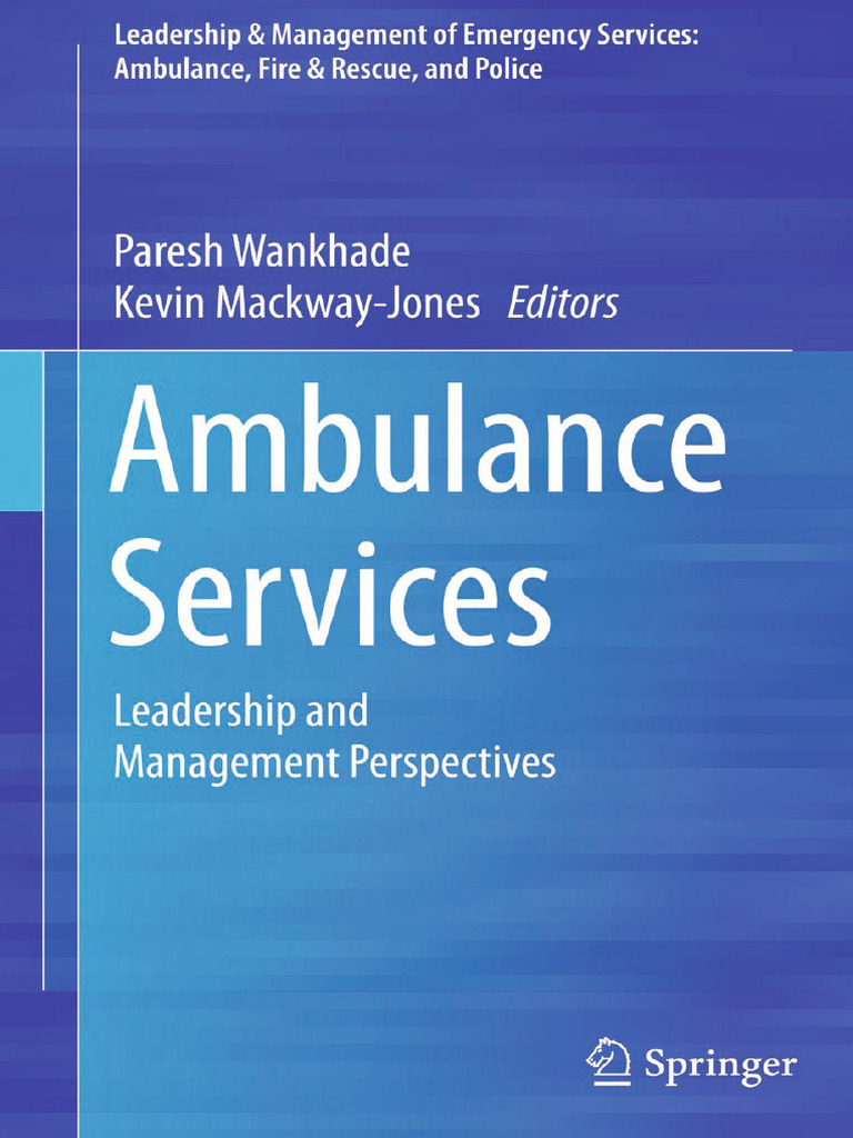 Ambulance Services Leadership and Management Perspectives - (Paresh ...