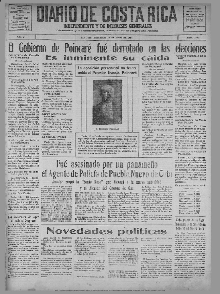Ek-Diario de Costa Rica - 14 May - 1924 | PDF