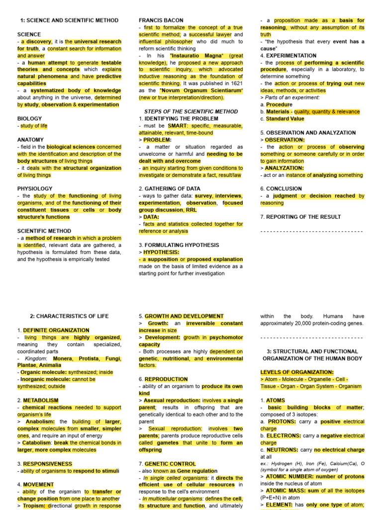 ANAPHY Reviewer | PDF | Cell (Biology) | Endoplasmic Reticulum