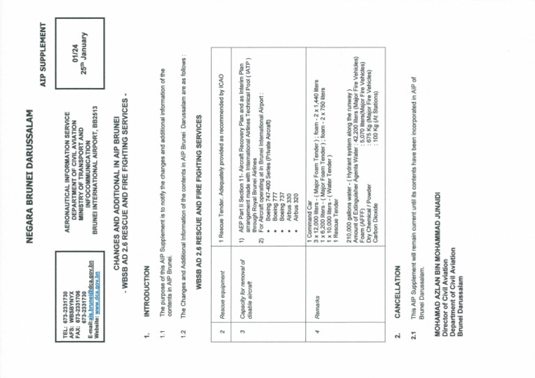AIP SUPP 01 of 24 | PDF