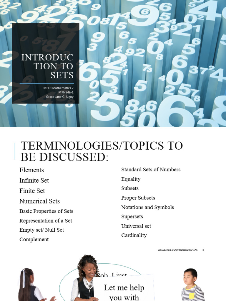 Math 7 Week 1 - Introduction To Sets | PDF | Set (Mathematics) | Numbers
