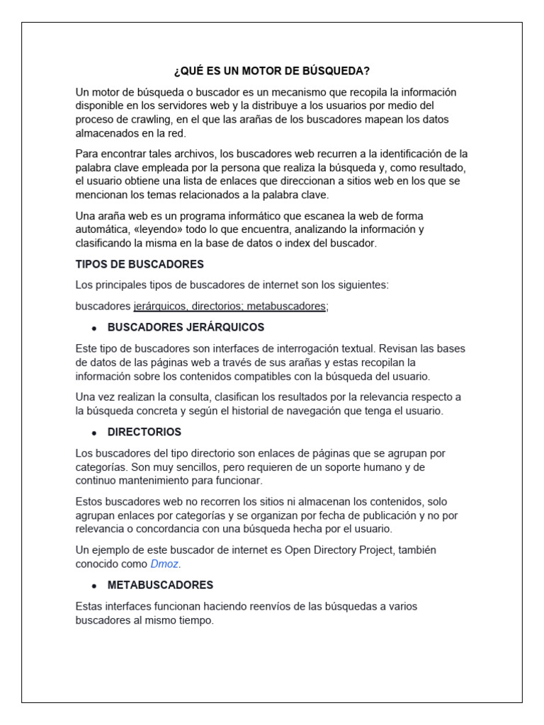 Pauti Motores de Busqueda | PDF