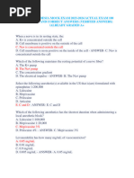 Daance Exam Study Questions | PDF