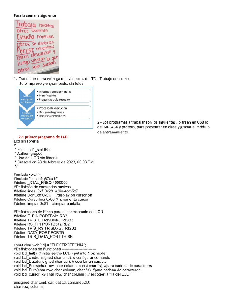 Para La Clase Siguiente LCD - Tecl | PDF | Tecnología de información y comunicaciones | Ciencias ...