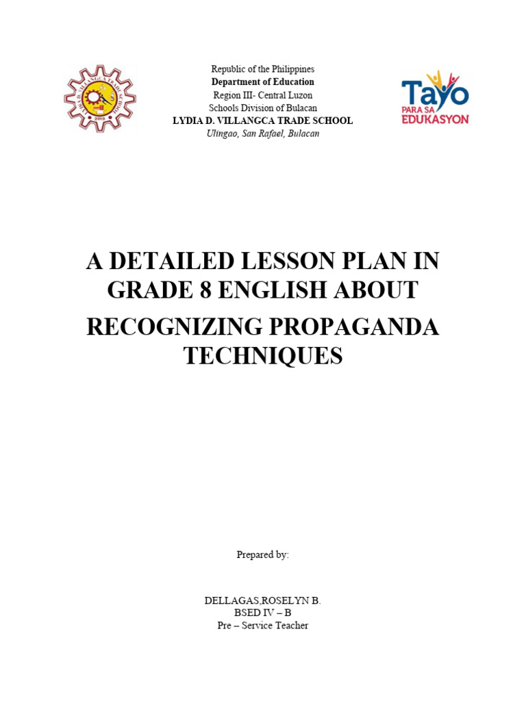 DLP Recognizing Propaganda Techniques DELLAGAS | PDF