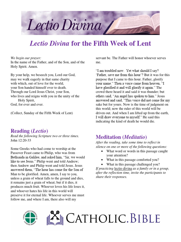 Lent 5 1 1 | PDF