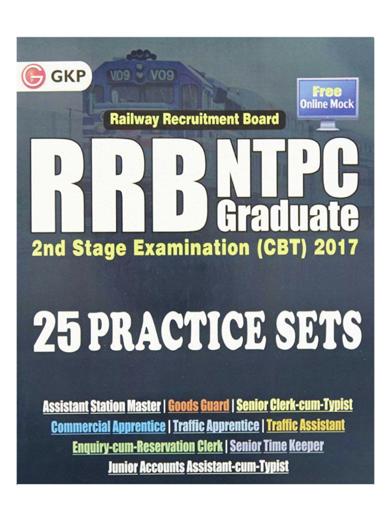 RRB NTPC Stage 1 Previous Year Paper | PDF