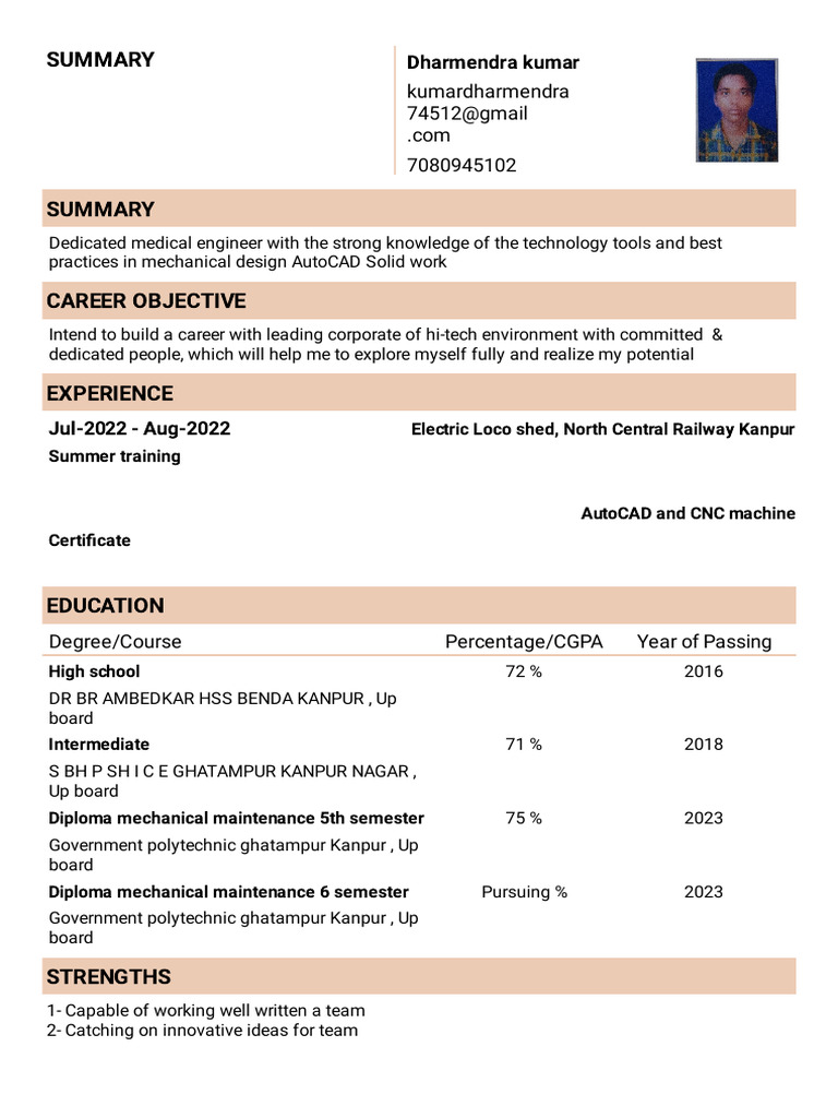 Dharmendra Kumar Kumardharmendra 74512@gmail 7080945102 | PDF