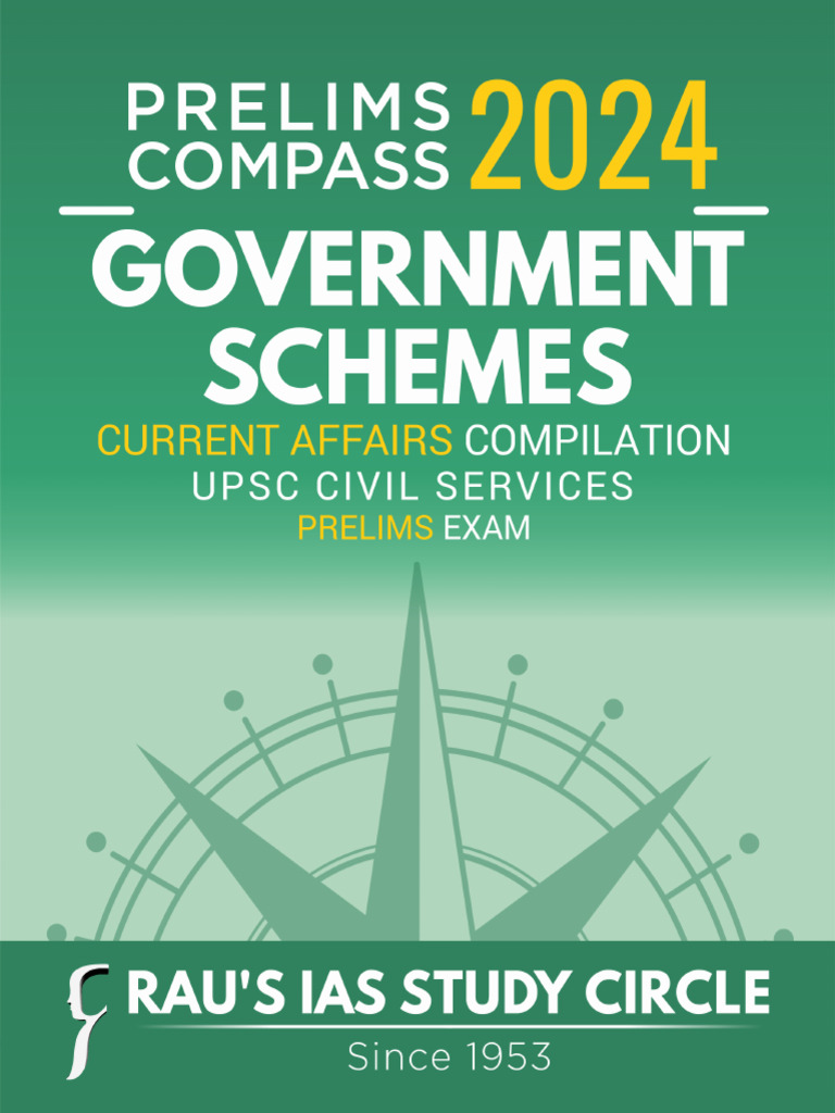 IAS Compass - Current Affairs Compilation For Prelims 2024 - Government Schemes | PDF