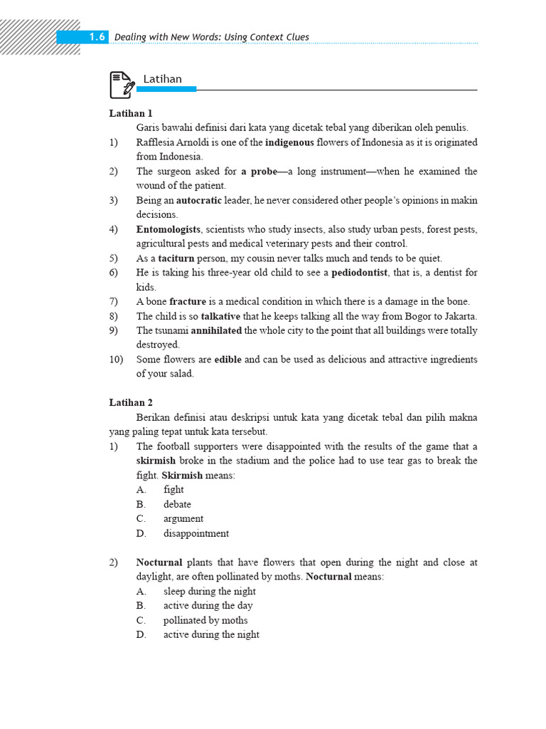 Context Clues Part 1 | PDF | Foreign Language Studies | Science & Mathematics