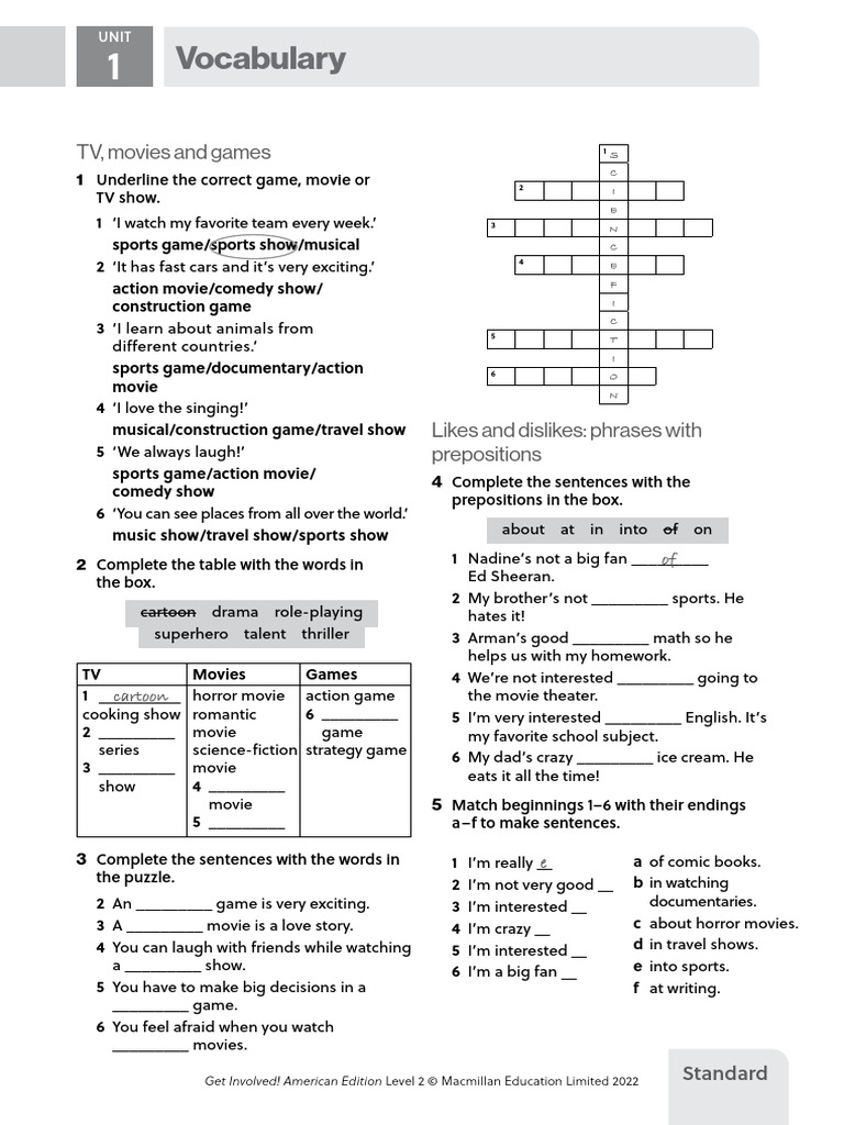 Vocab Standard U1 | PDF
