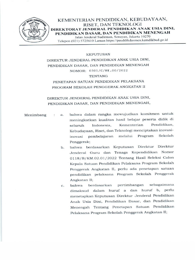 SK Dirjen PDM - PSP Tahap 2 Ok | PDF