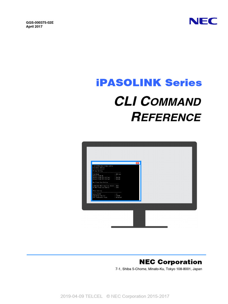 Ipaso VR A5 GGS-000375-02E Cli command-SS1901 | PDF | Command Line Interface | Letter Case