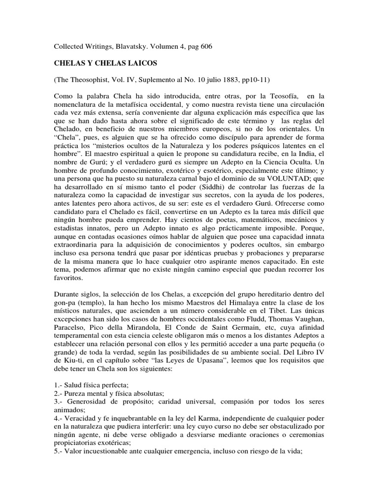 Significado y requisitos del Chela | PDF | Moralidad | Mal