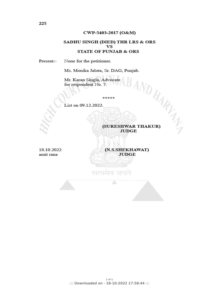CWP 5403 2017 18 10 2022 Interim Order | PDF