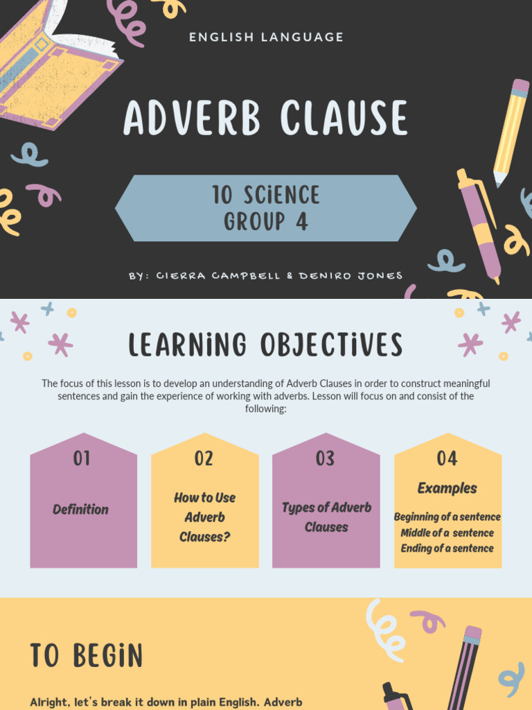 Adverb Clause | PDF | Adverb | Sentence (Linguistics)