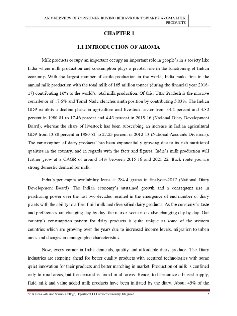 Vishnu Saran Project Final | PDF | Consumer Behaviour | Behavior