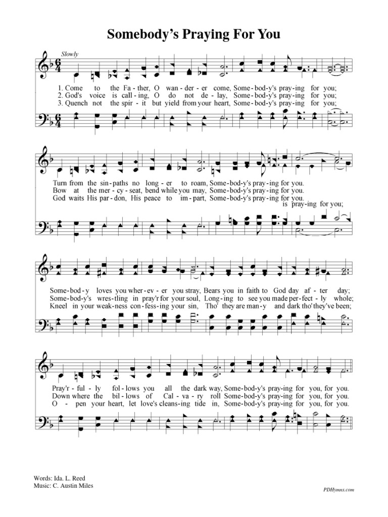 Somebodys Praying For You | PDF