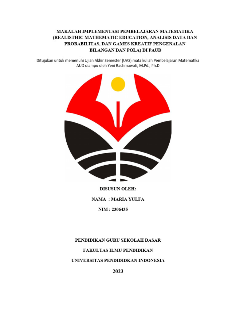 Uas Makalah Rme Pgpaud | PDF