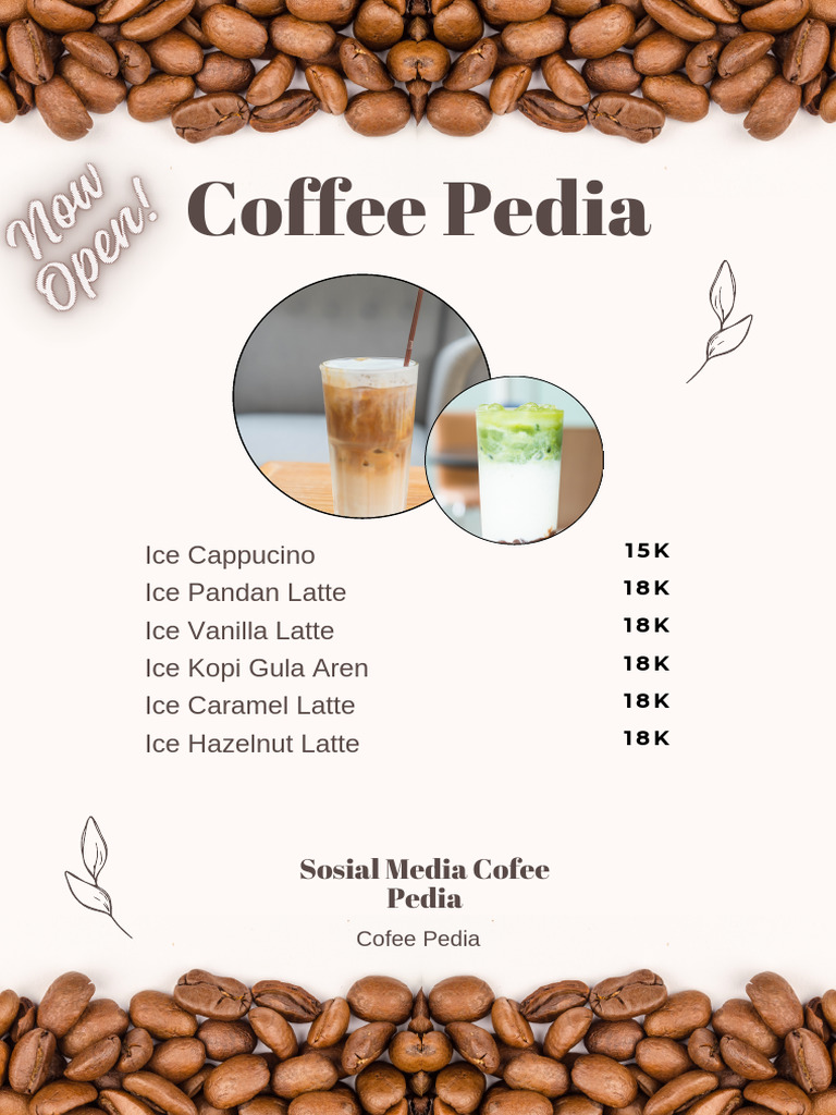 Coffee Pedia Menu | PDF