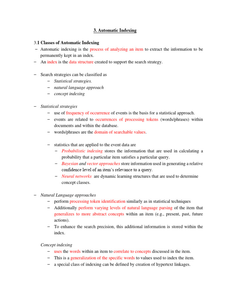 IRS Unit-3 | PDF | Search Engine Indexing | Cluster Analysis