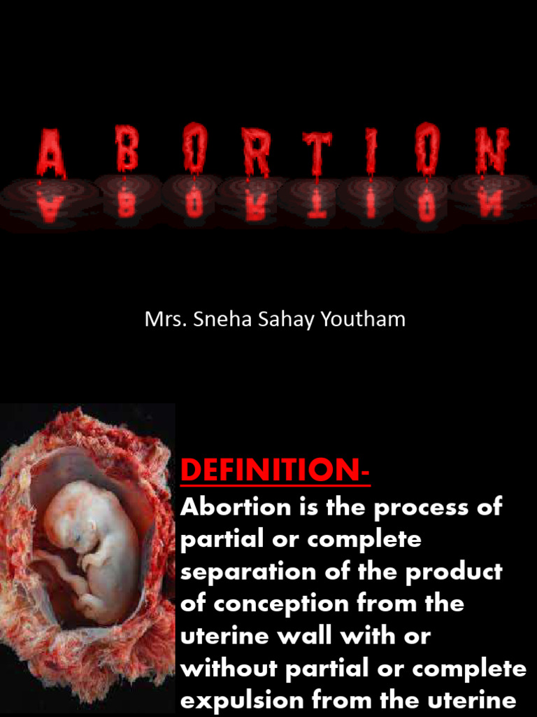 Abortion | PDF | Miscarriage | Pregnancy