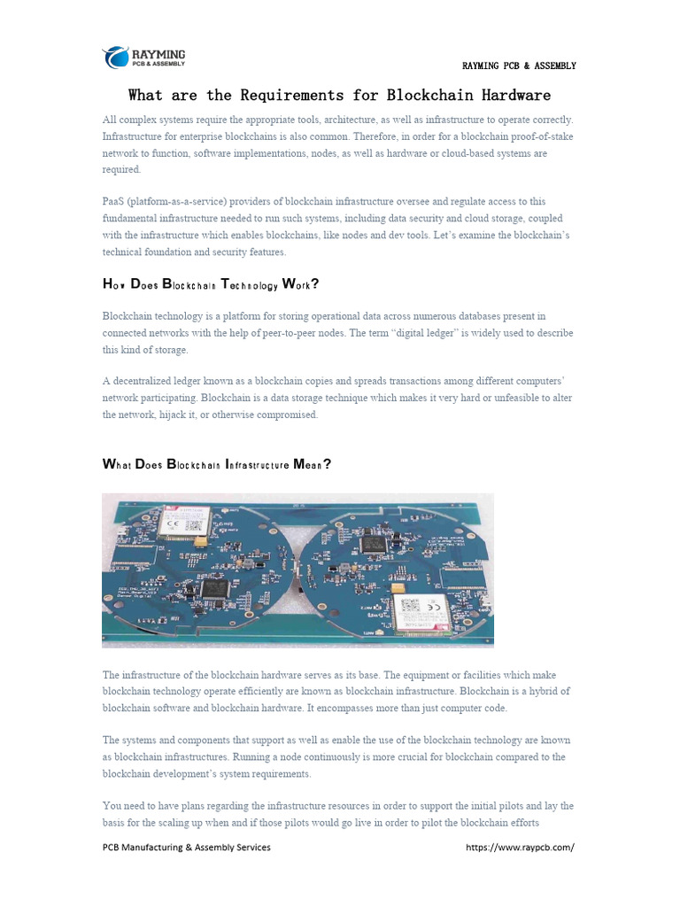 Blockchain Hardware Essentials | PDF | Graphics Processing Unit | Cloud Computing