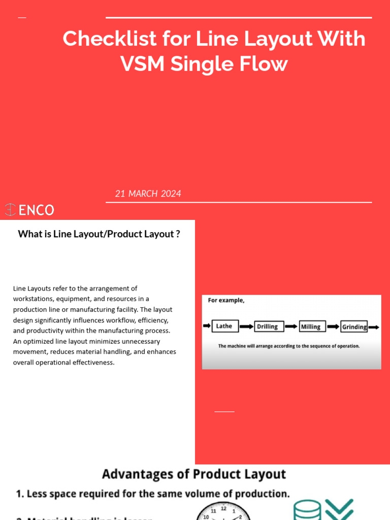 Checklist For Line Layout With VSM Single Flow - 21 March-2024 | PDF ...