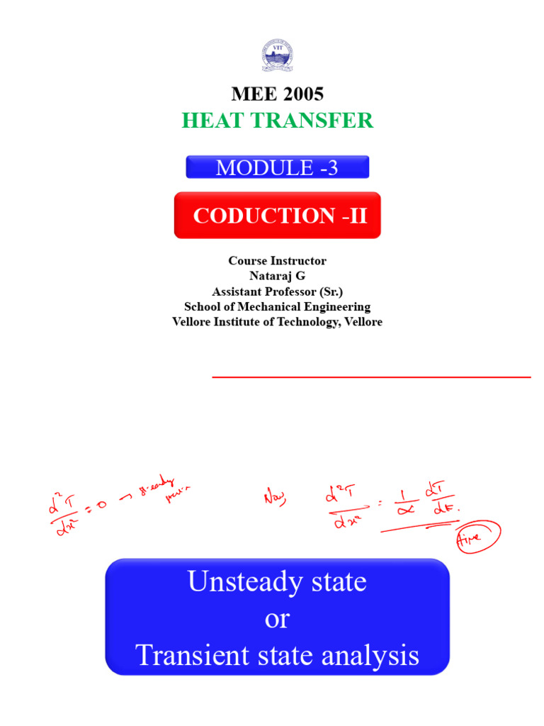 17-Unsteady State Heat Conduction - Lumped Heat Capacitance Model-07!02 ...