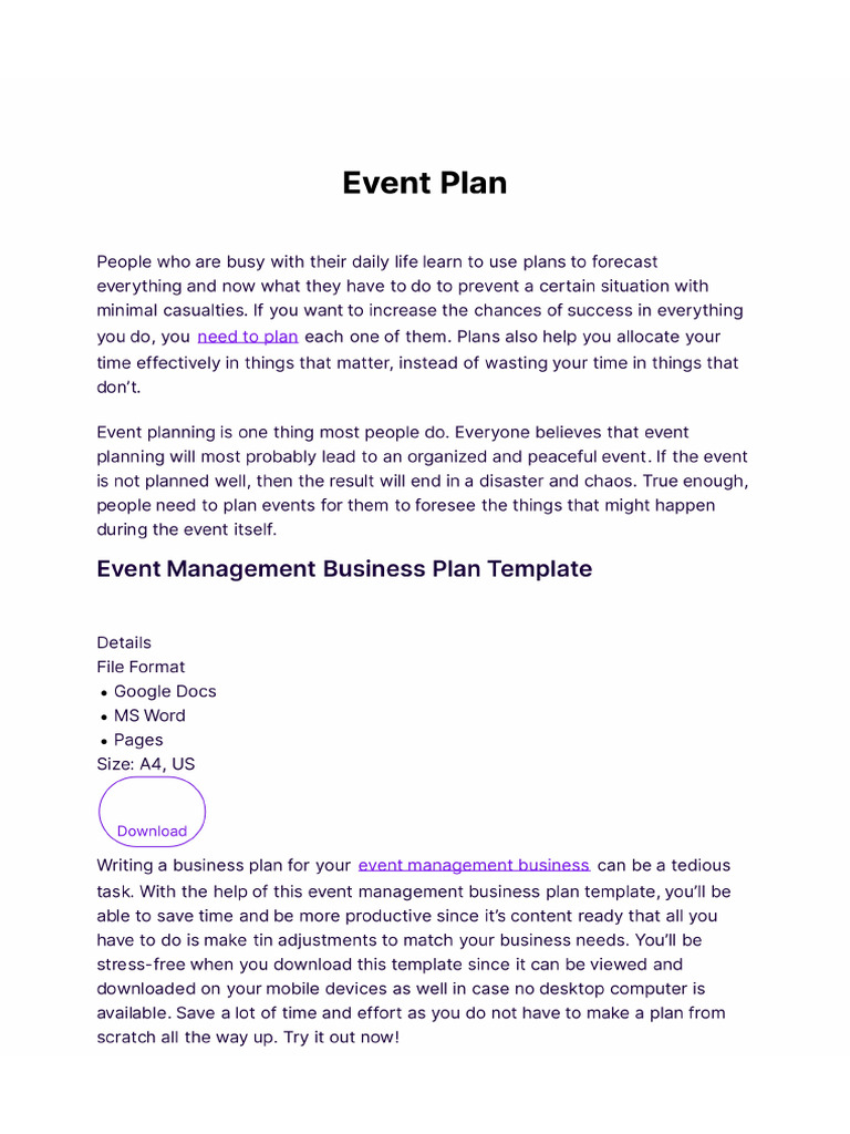 Event planning | PDF