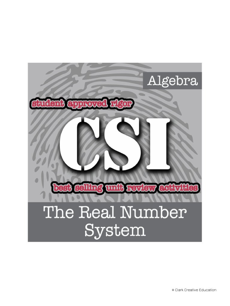 CSI: Exploring the Real Number System | PDF | Numbers | Rational Number
