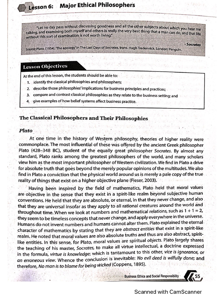 Lesson 6 Major Ethical Philosophers | PDF