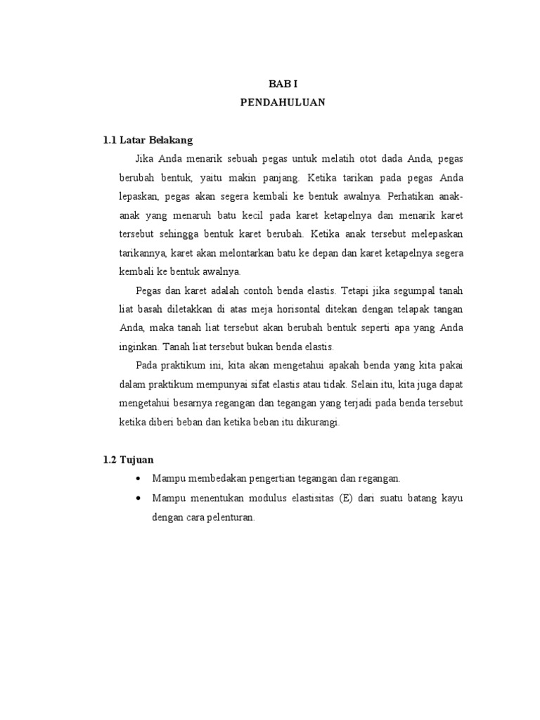 Modulus Elastisitas | PDF