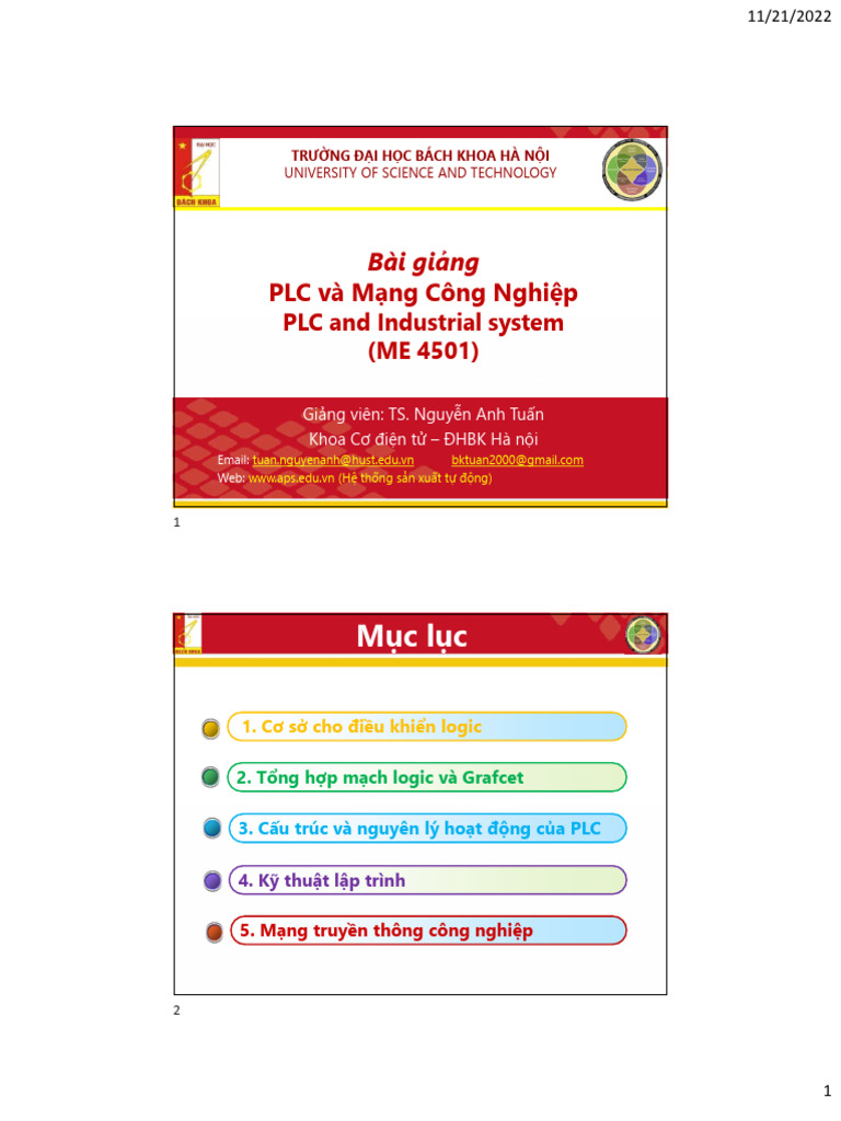 Chương 2. T NG H P M CH Logic Và Grafcet | PDF