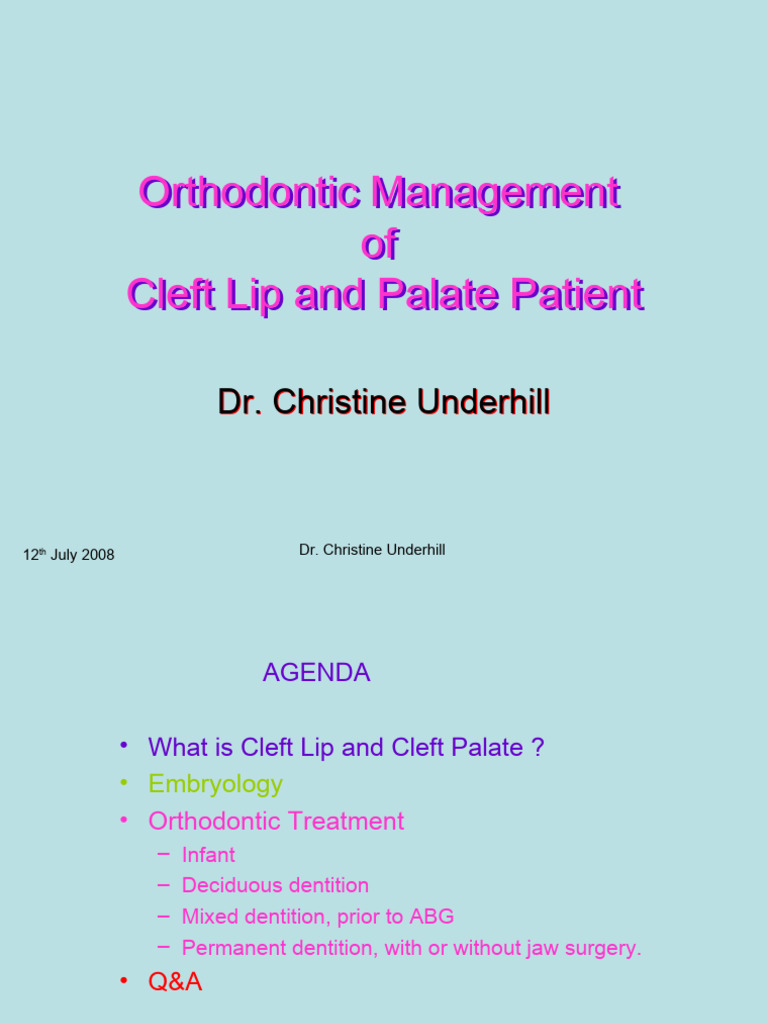 Cleft Lip and Palate | PDF | Human Nose | Orthodontics