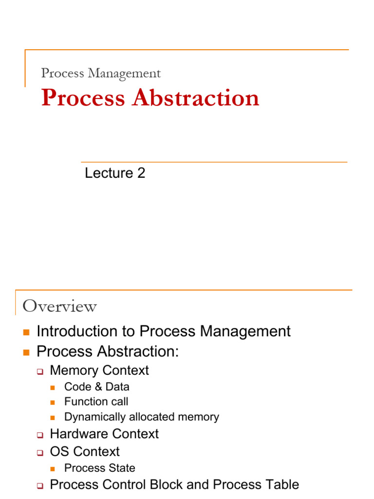 Understanding Process Management Concepts | PDF