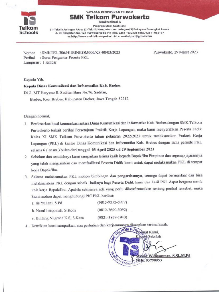 SMK Telkom PWT | PDF