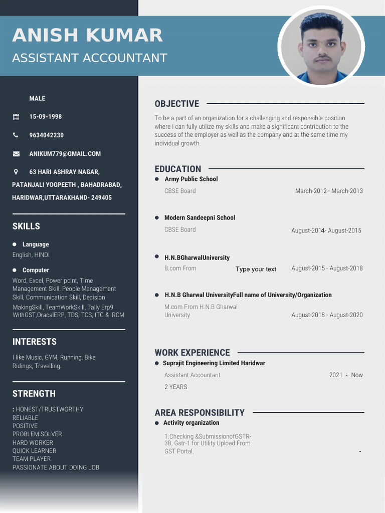 Anish CV | PDF | Business
