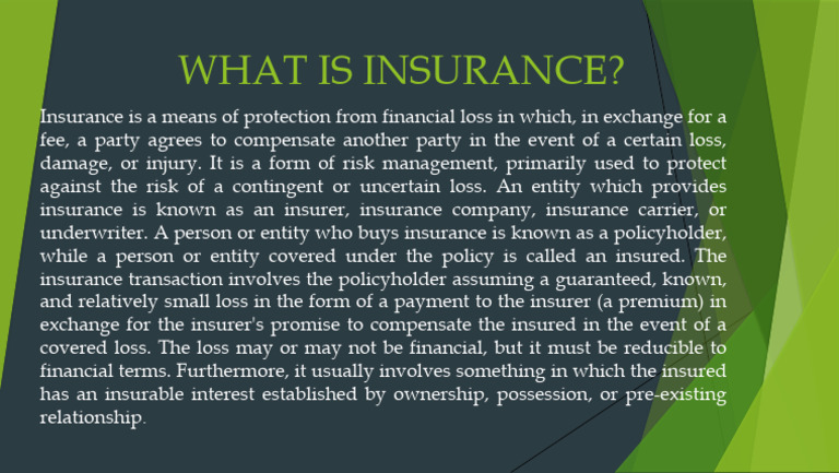 Concept of Insurance | PDF | Business