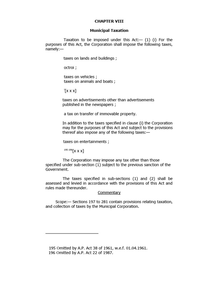 Municipal Taxation | PDF | Taxes | Property Tax