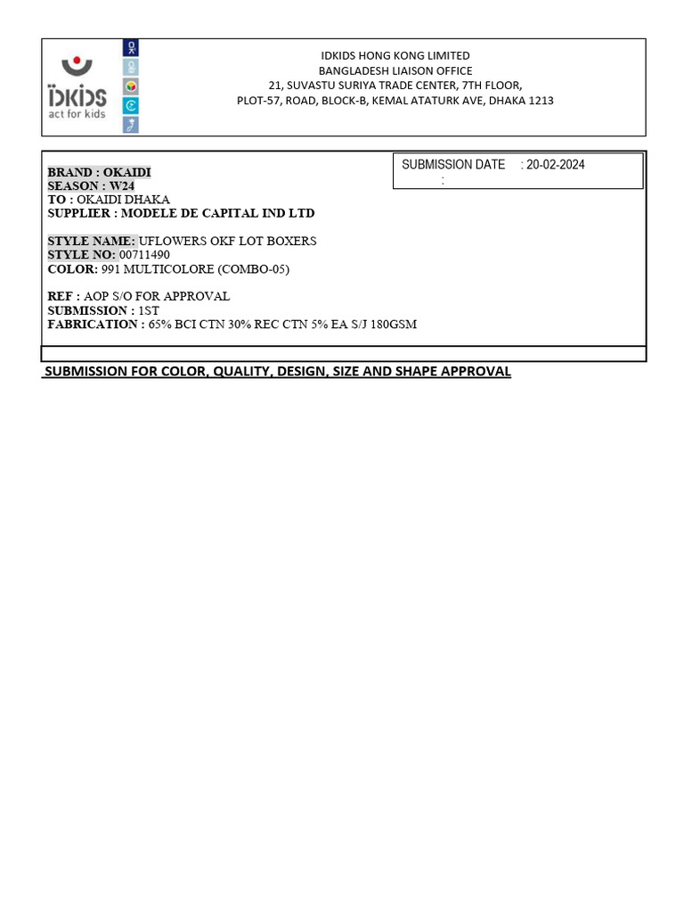 PSO Submission Format | PDF
